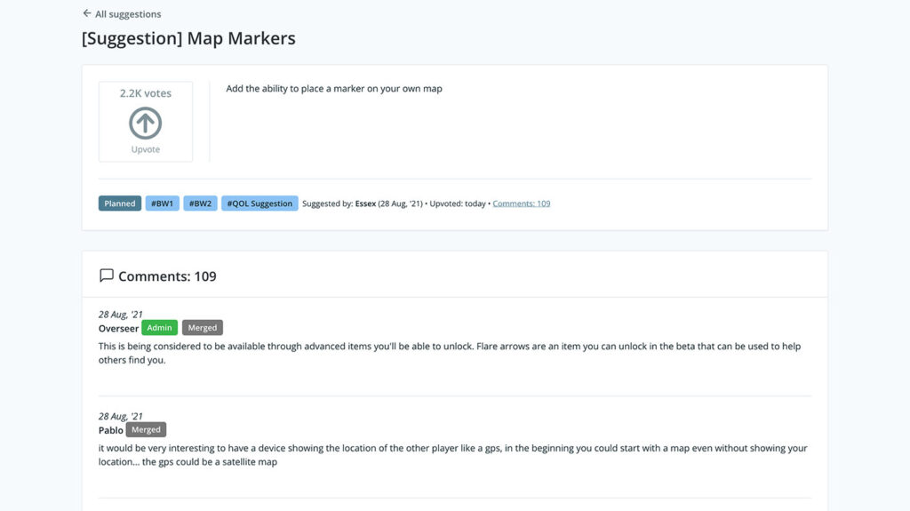 Icarus - Feature Upvote